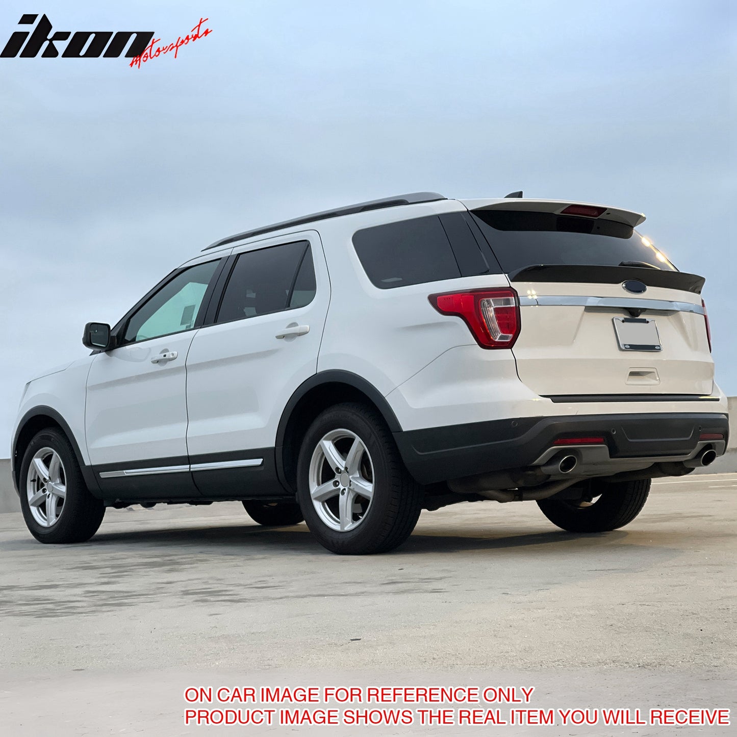 IKON MOTORSPORTS, Trunk Middle Spoiler Compatible with 2016-2019 Ford ...