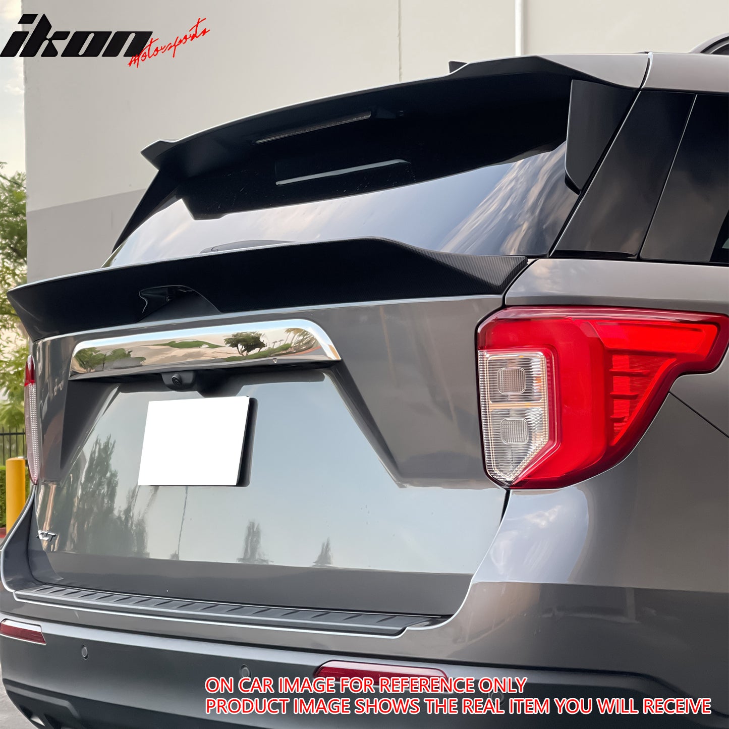 IKON MOTORSPORTS, Trunk Spoiler Compatible with 2020-2024 Ford Explorer ...