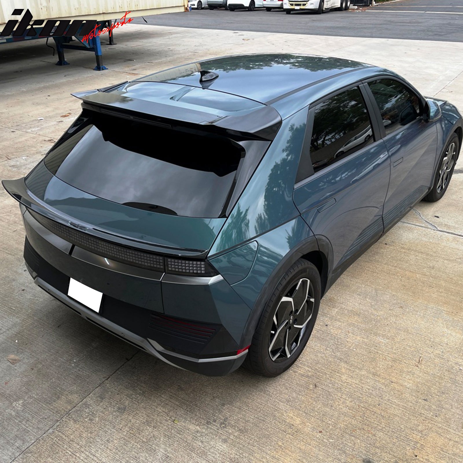 IKON MOTORSPORTS, Trunk Spoiler Compatible with 2022-2024 Hyundai Ioniq ...