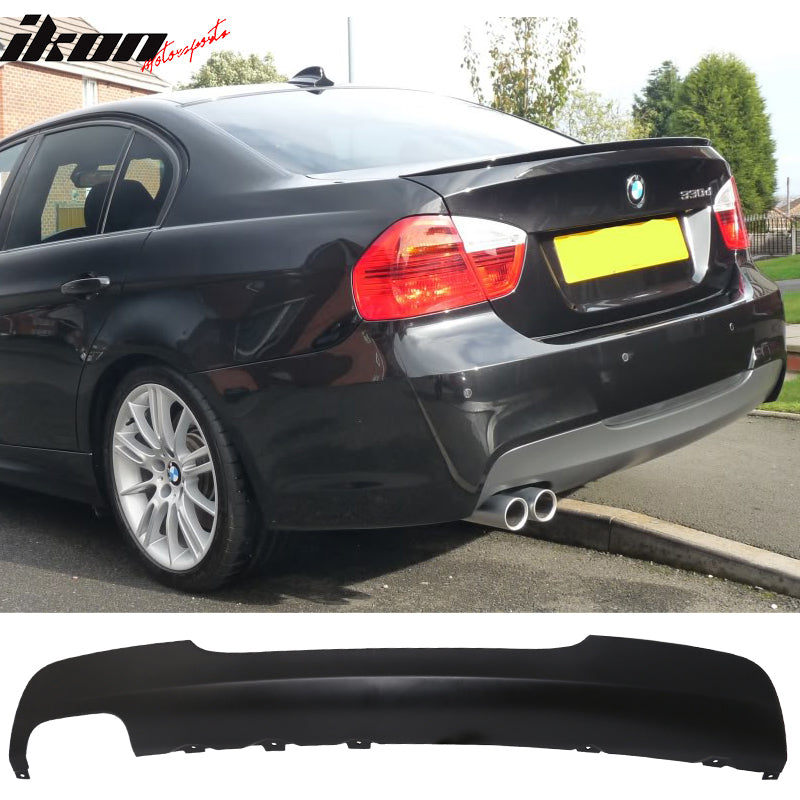 Rear Bumper Lip Diffuser Compatible with 2006-2011 BMW E90 325, 328 ...