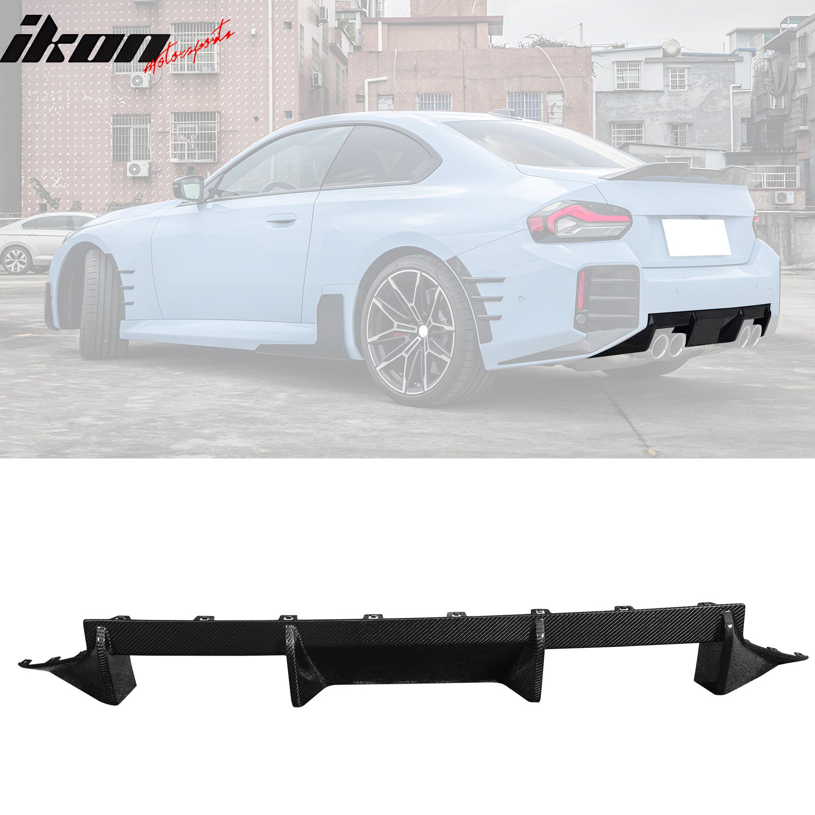 IKON MOTORSPORTS Rear Bumper Lip, Compatible with 2023-2024 BWM G87 M2 ...