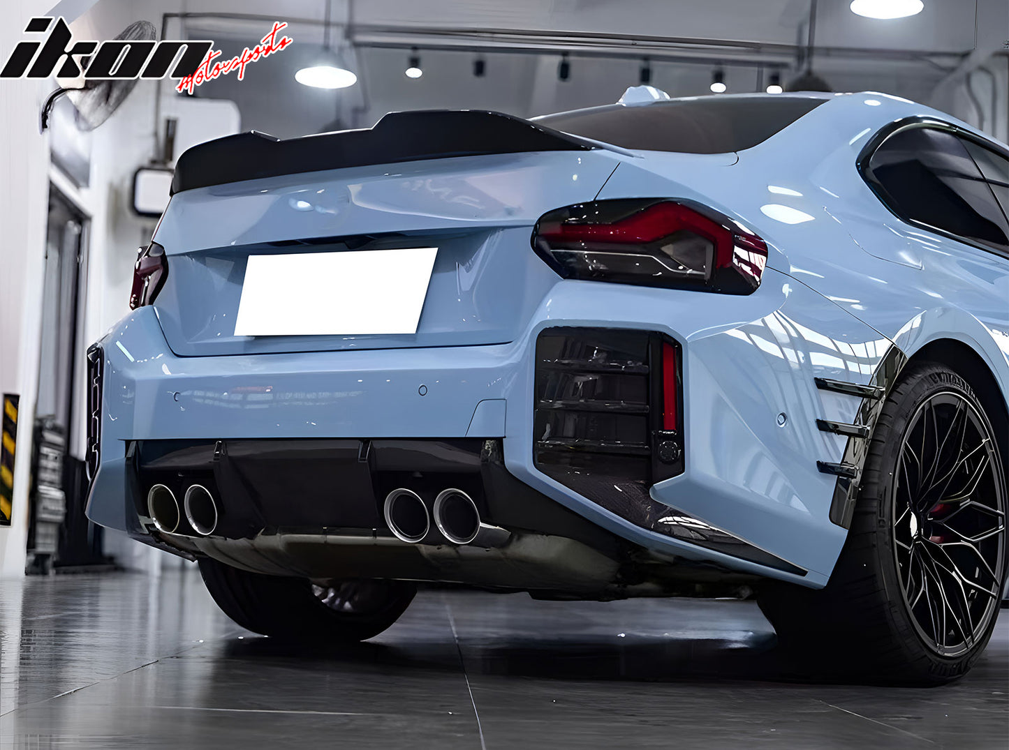 IKON MOTORSPORTS Rear Bumper Lip, Compatible with 2023-2024 BWM G87 M2 ...