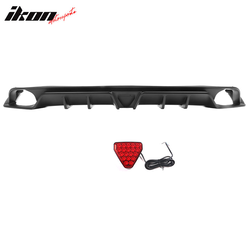IKON MOTORSPORTS, Rear Diffuser Compatible With 2022 Honda Civic 11th ...