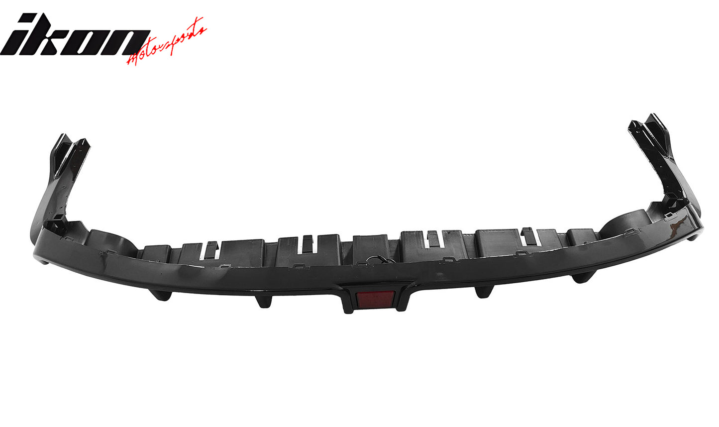 IKON MOTORSPORTS Rear Diffuser W/LED Brack Light + Dual Exhaust Tips ...