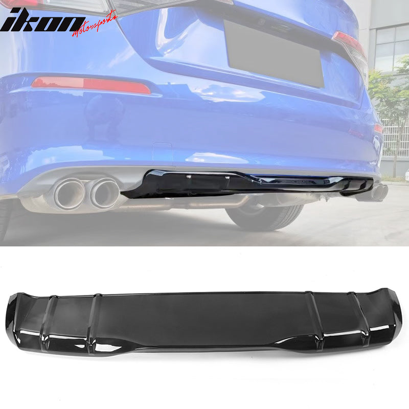 IKON MOTORSPORTS, Rear Diffuser Compatible With 2022-2024 Honda Civic ...