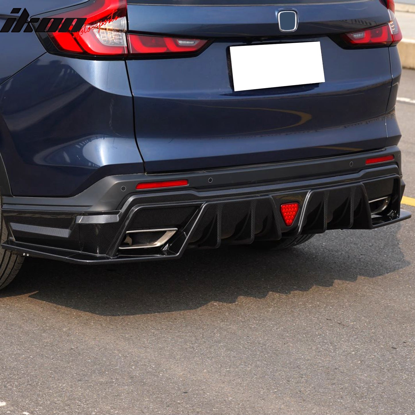 IKON MOTORSPORTS Rear Diffuser W/ Brake Light, Compatible with 2023 ...
