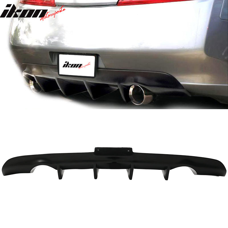 Rear Bumper Diffuser Compatible With 2003-2007 Infiniti G35 Coupe, JDM ...