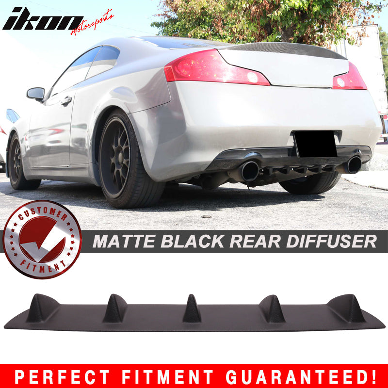 Rear Bumper Lip Diffuser Compatible With 2003-2006 Infiniti G35 Coupe ...