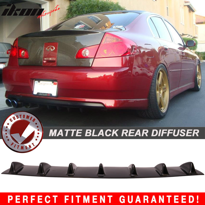 Rear Bumper Lip Diffuser Compatible With 2007-2011 Infiniti M25 M37 M56 ...