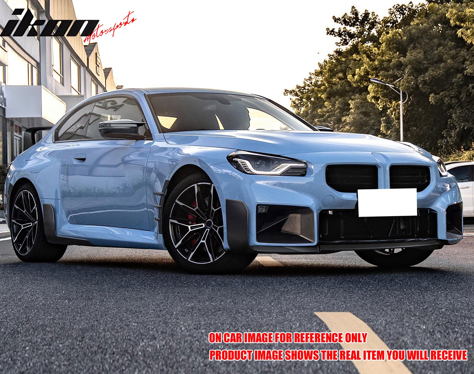 IKON MOTORSPORTS Front Bumper Lip, Compatible with 2023-2024 BWM G87 M2 ...