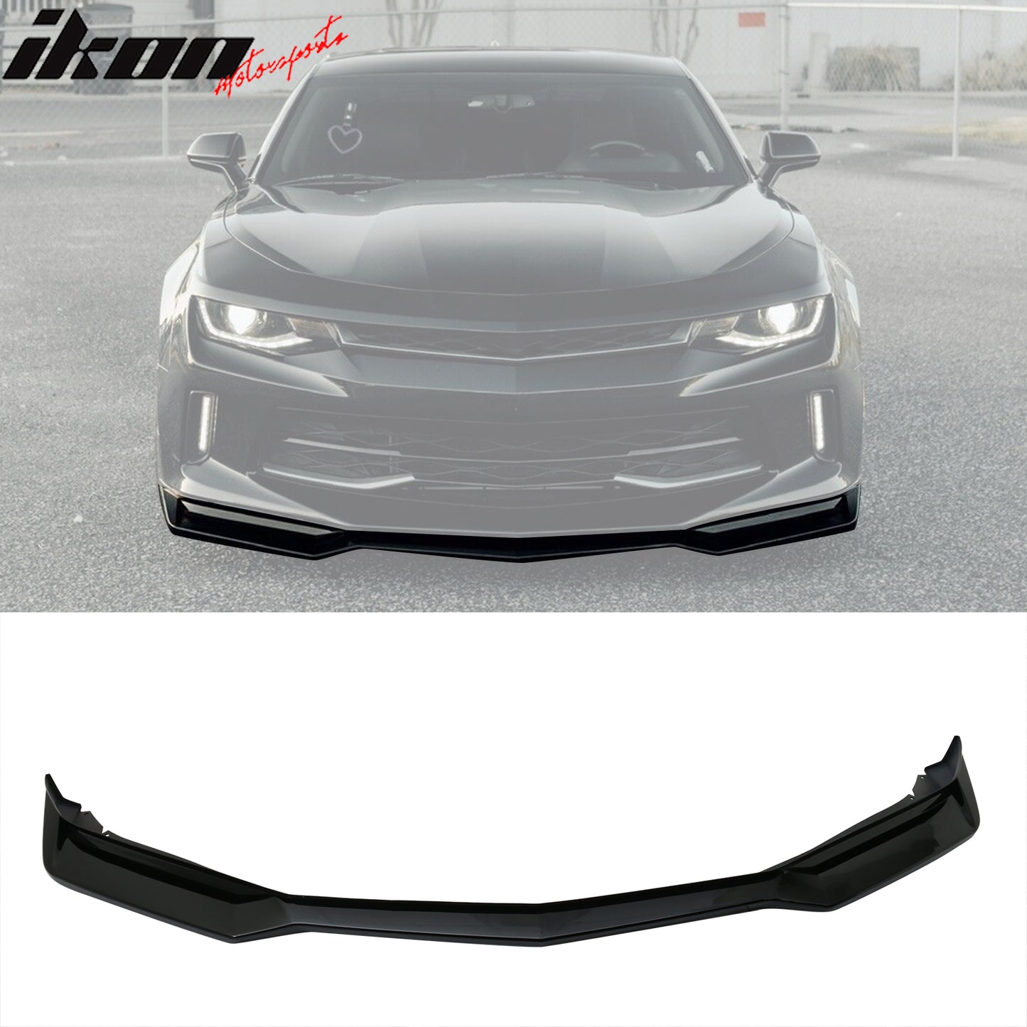 IKON MOTORSPORTS, Front Bumper Lip Compatible with 2016-2018 Chevy ...