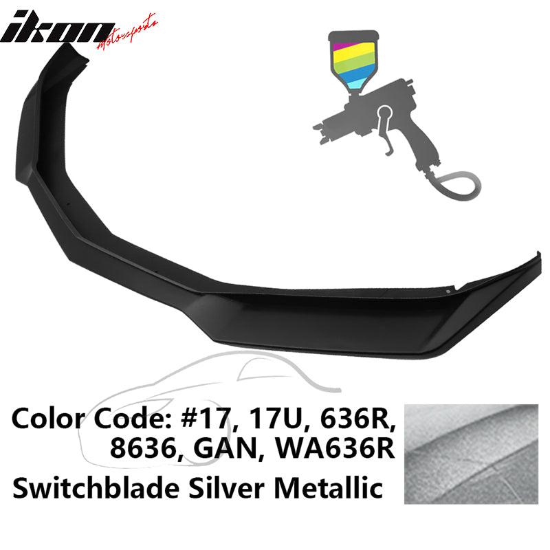 IKON MOTORSPORTS, Front Bumper Lip Compatible with 2016-2018 Chevy ...