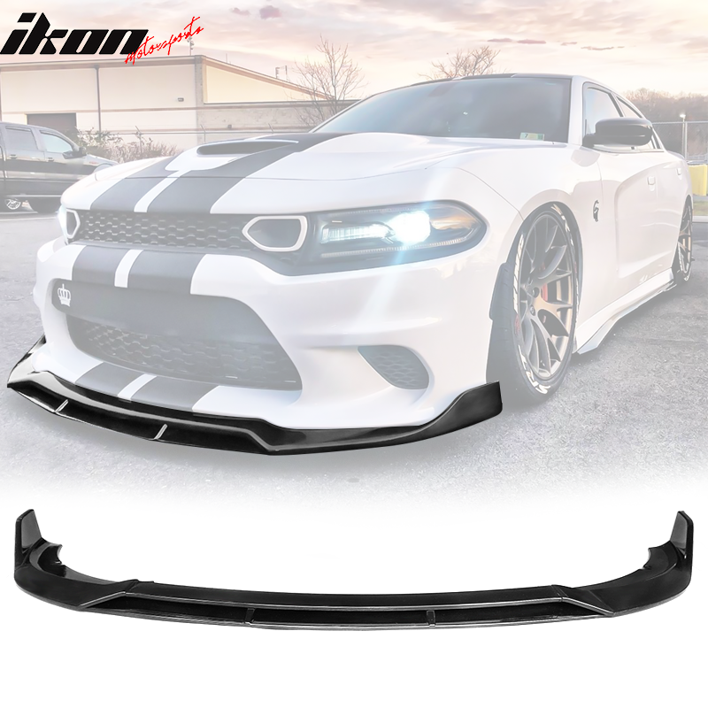 IKON MOTORSPORTS, Front Lip Compatible With 2015-2023 Dodge Charger SRT ...