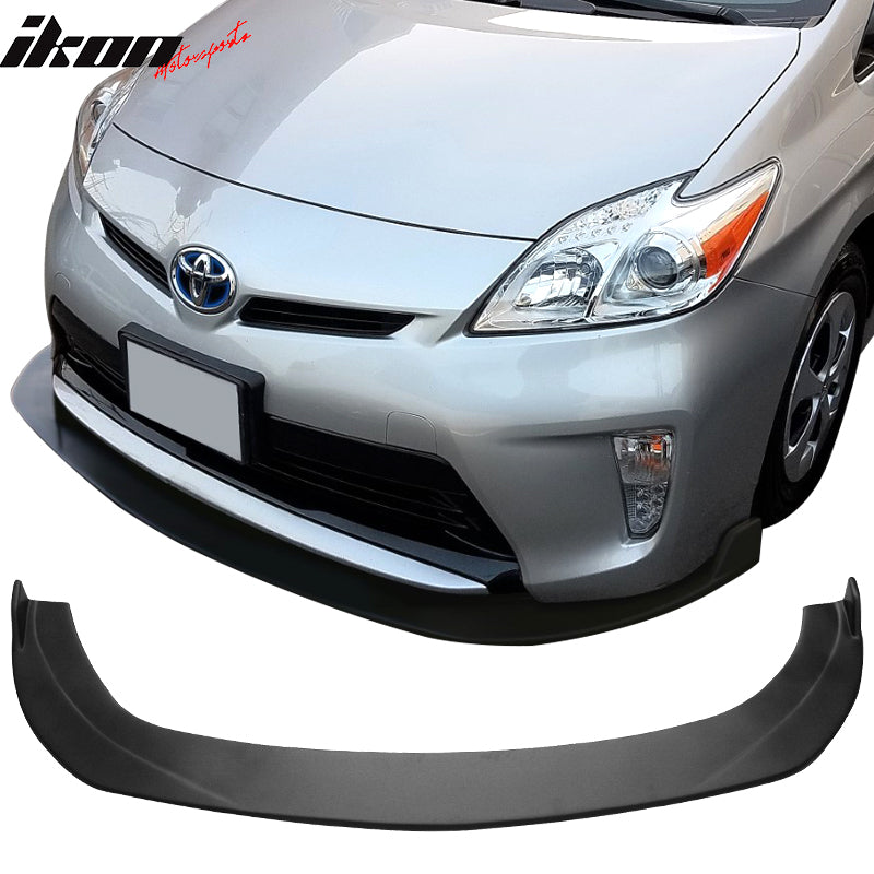 Front Bumper Lip Compatible With 2012-2014 Toyota Prius, Black PP Front ...