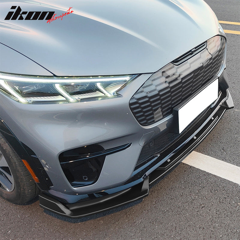 Fits 21-23 Ford Mustang Mach-E GT 3PCS Front Bumper Lip Spoiler PP ...