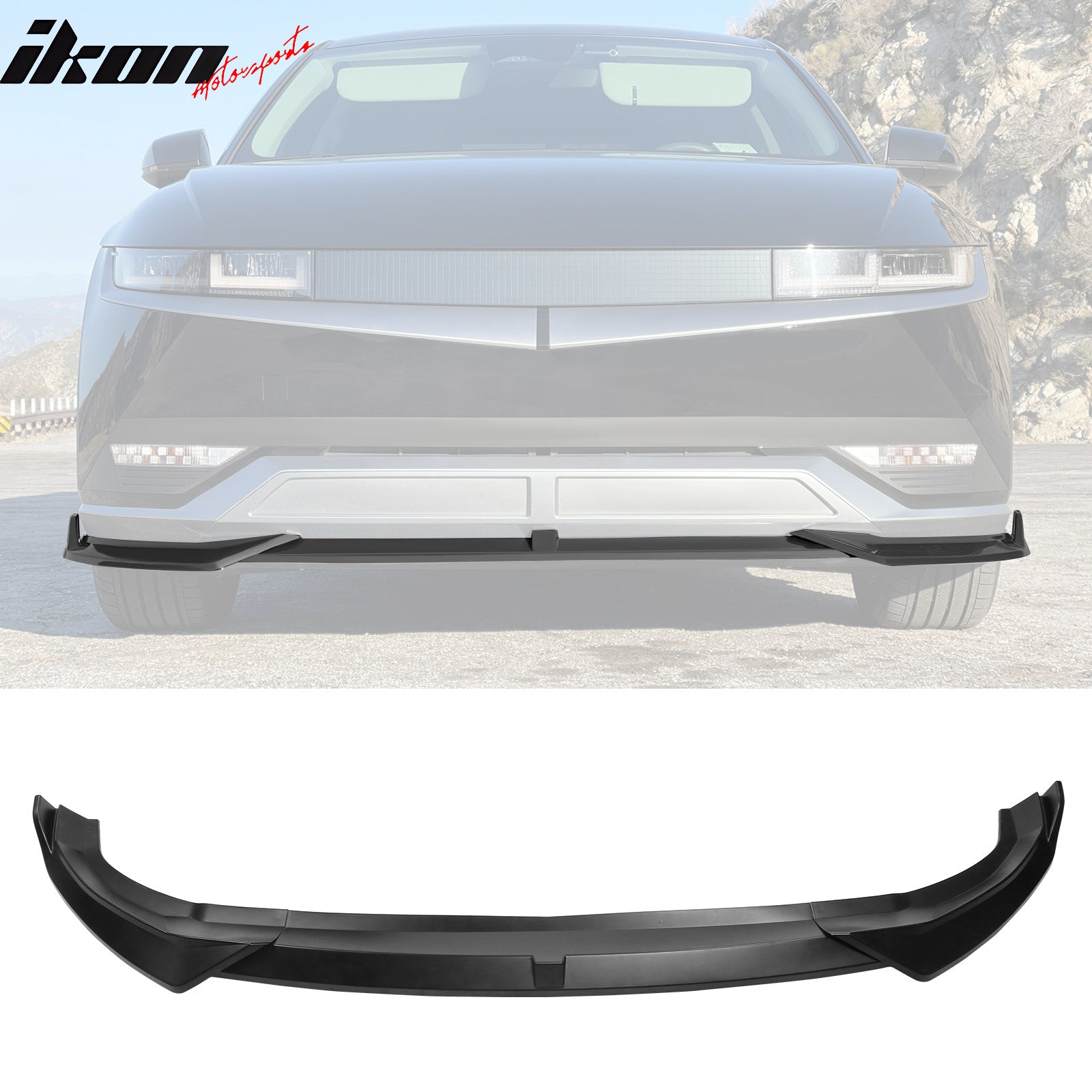 IKON MOTORSPORTS, Front Bumper Lip Compatible With 2022-2024 Hyundai ...