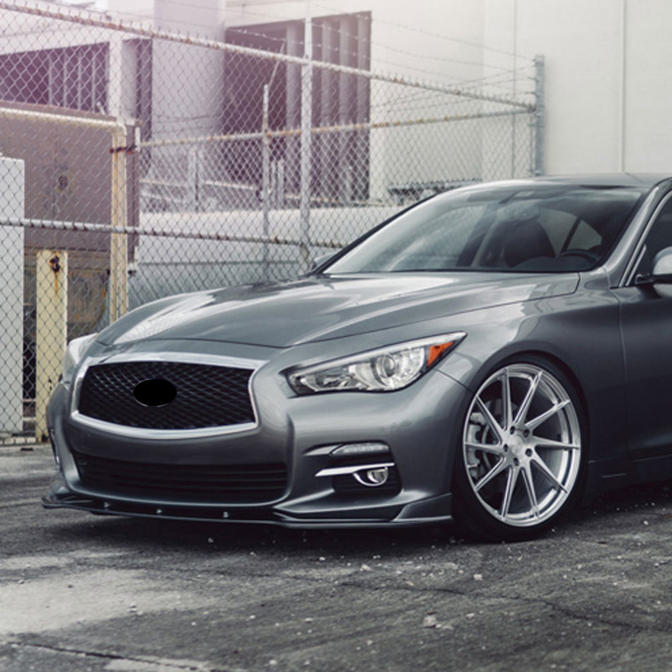 Fit 14-17 Infiniti Q50 Base Model Front Bumper Lip ABS – Ikon Motorsports