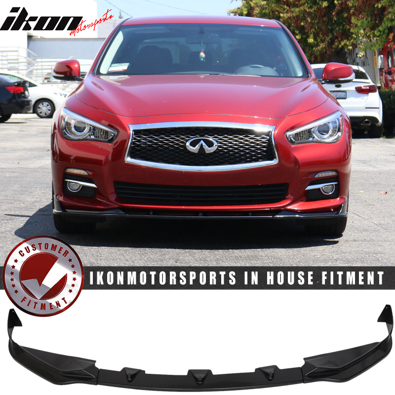 Fit 14-17 Infiniti Q50 Base Model Front Bumper Lip ABS – Ikon Motorsports