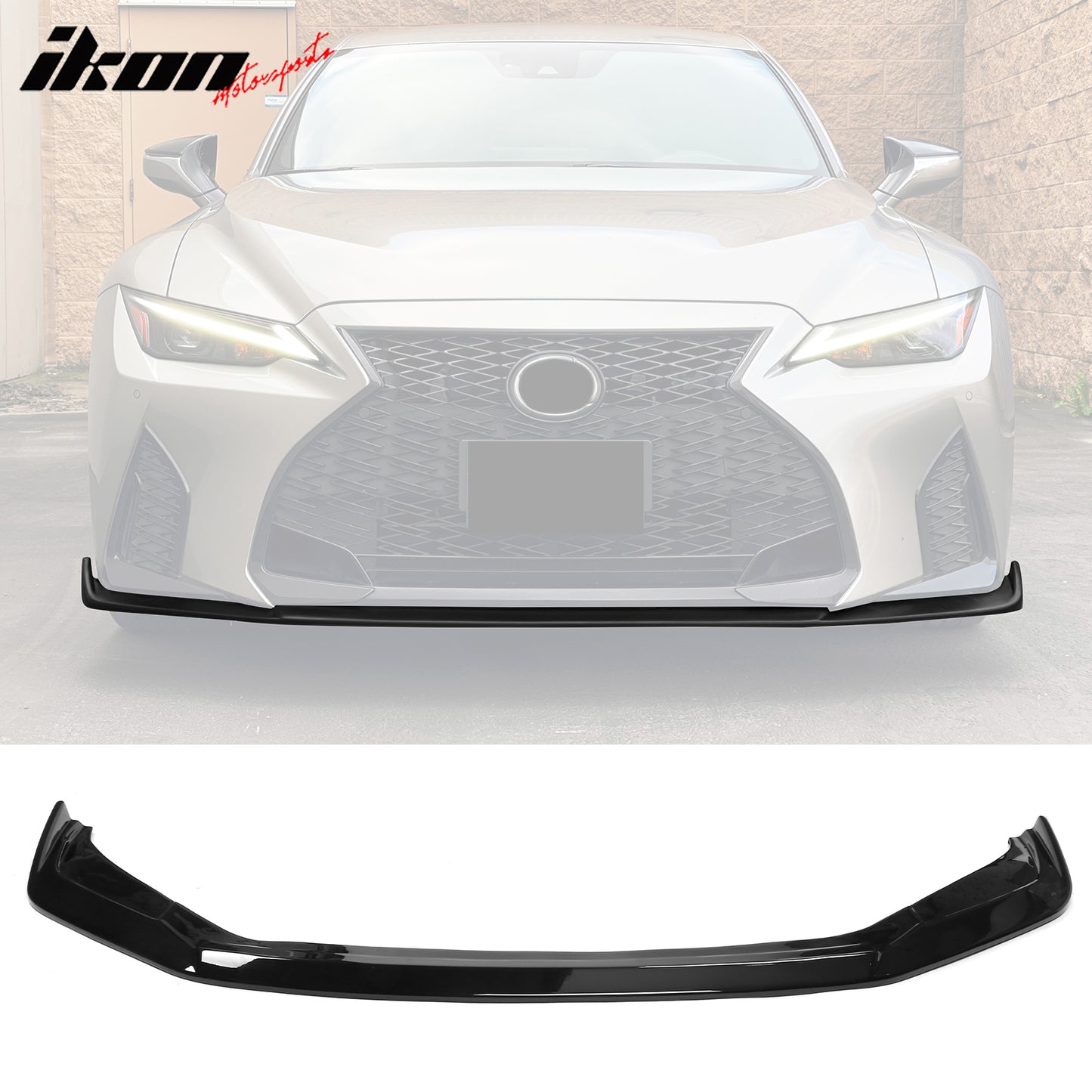 IKON MOTORSPORTS, Front Bumper Lip Compatible With 2021-2023 Lexus ...