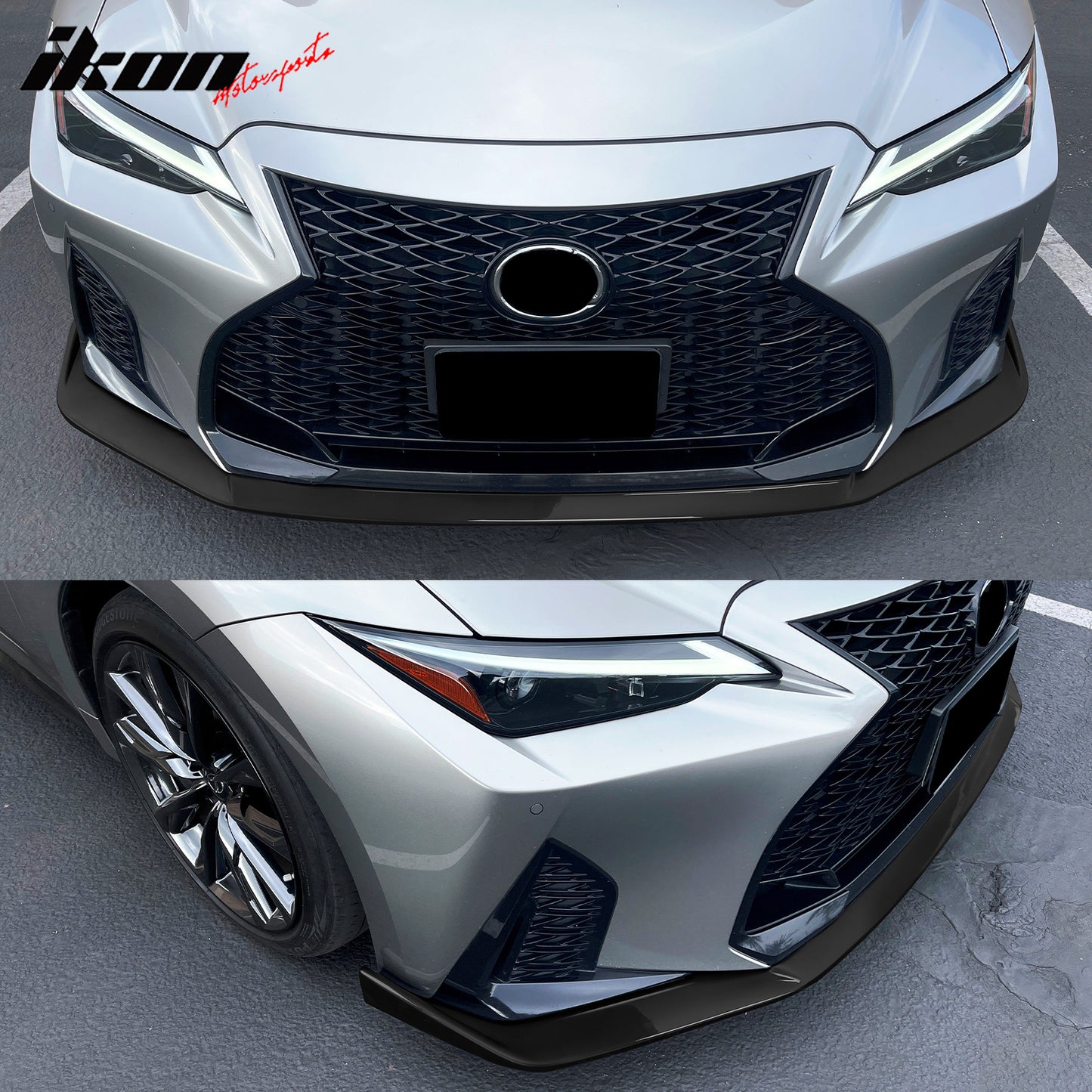 IKON MOTORSPORTS, Front Bumper Lip Compatible With 2021-2023 Lexus ...
