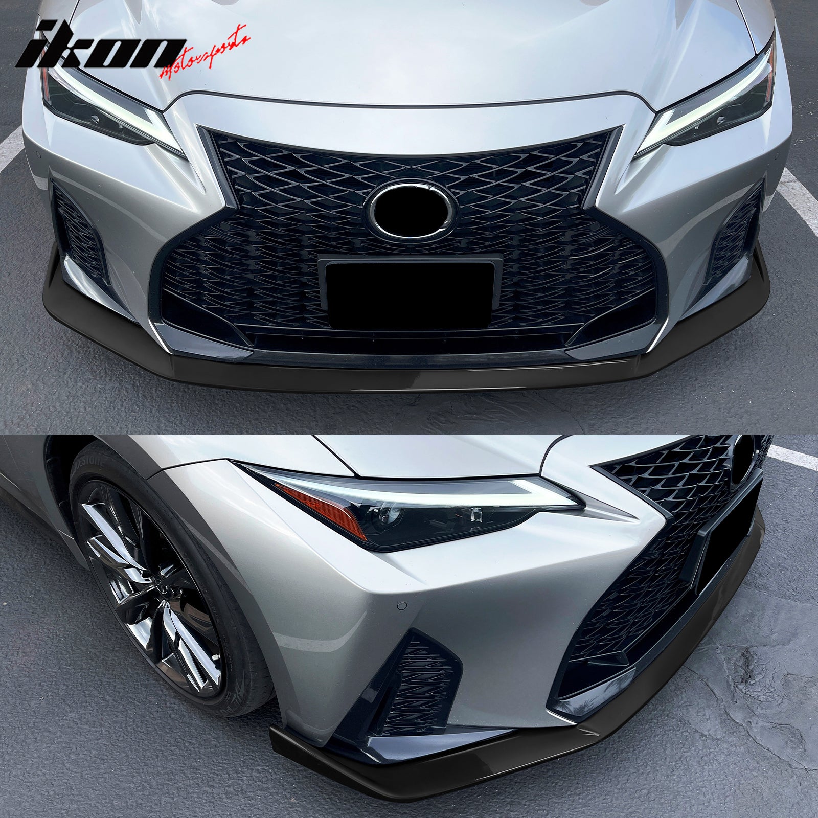 IKON MOTORSPORTS, Front Bumper Lip Compatible With 2021-2023 Lexus ...