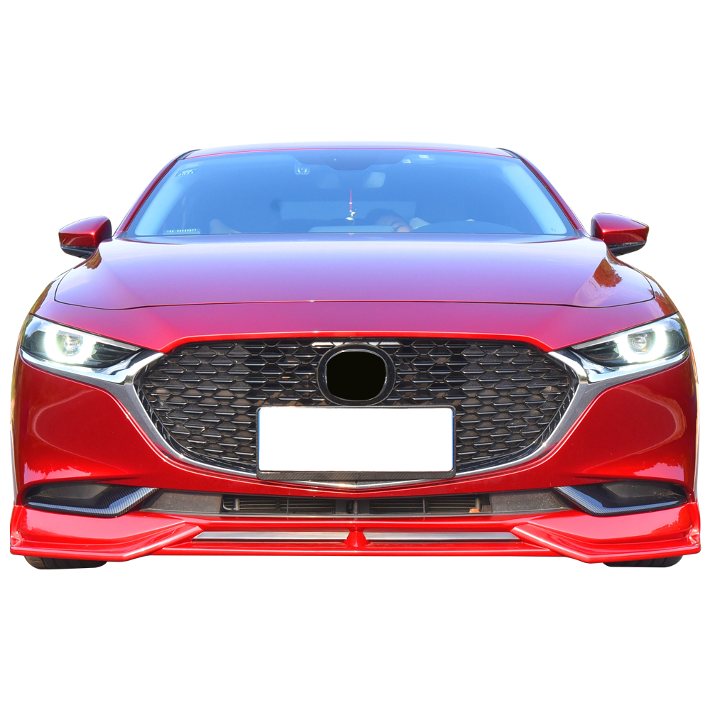 IKON MOTORSPORTS, Front Bumper Lip Compatible With 2019-2020 Mazda 3 ...