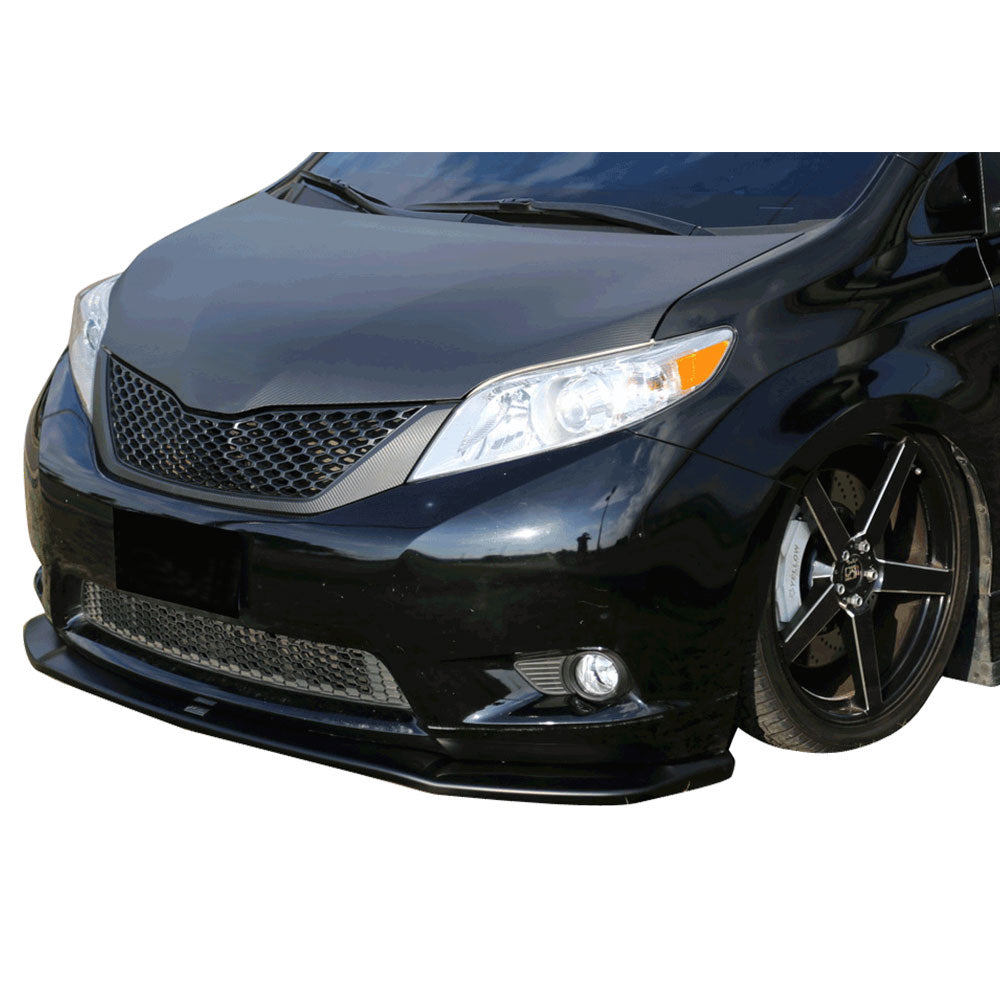 IKON MOTORSPORTS, Front Lip Compatible With 2011-2015 Toyota Sienna LE ...