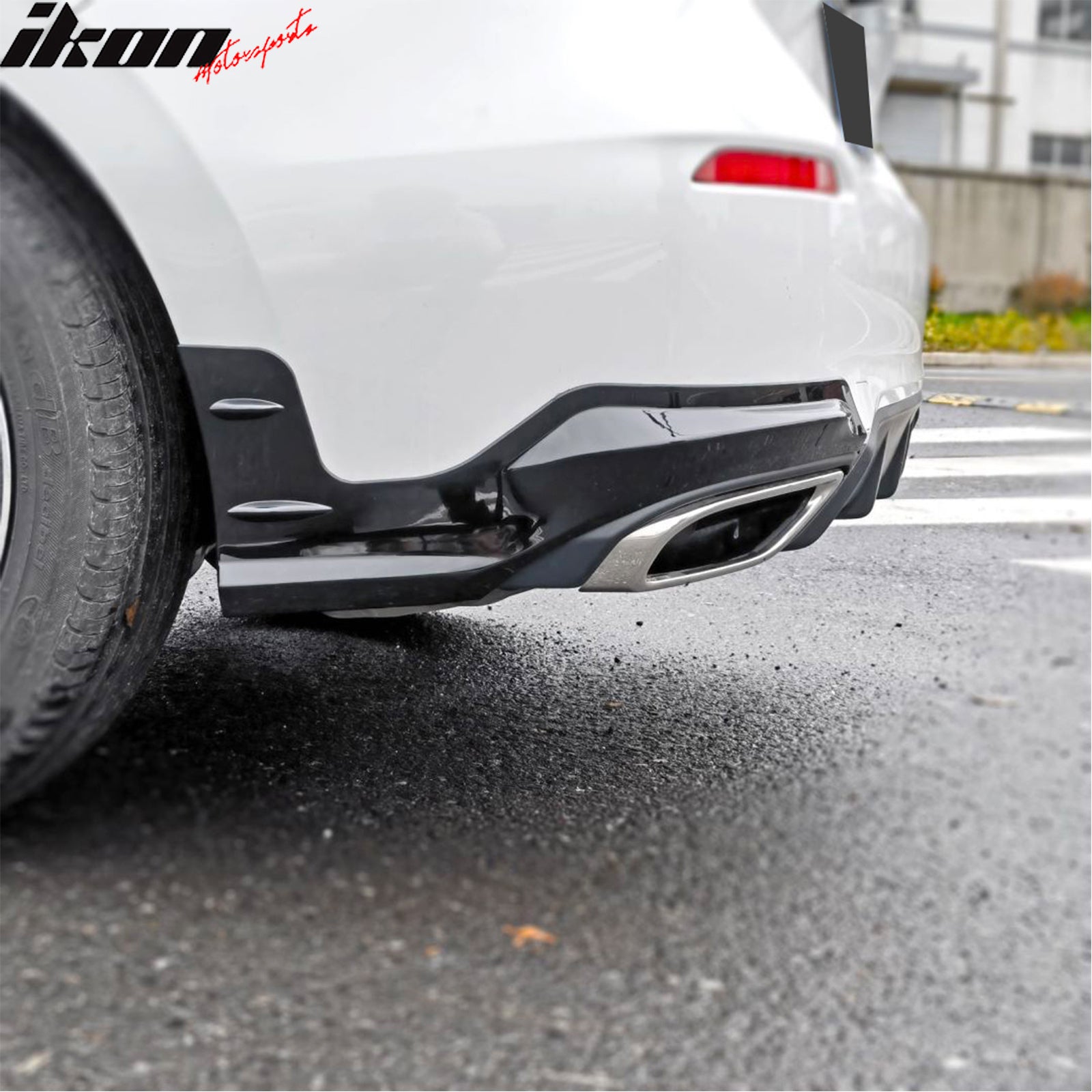 IKON MOTORSPRTS, Rear Bumper Aprons Compatible With 2022-2024 Honda ...