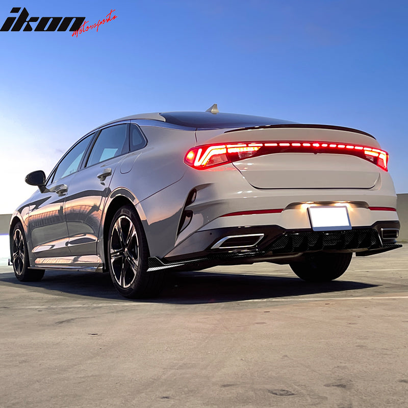 IKON MOTORSPORTS, Rear Bumper Lip Compatible With 2021-2024 Kia K5 GT ...