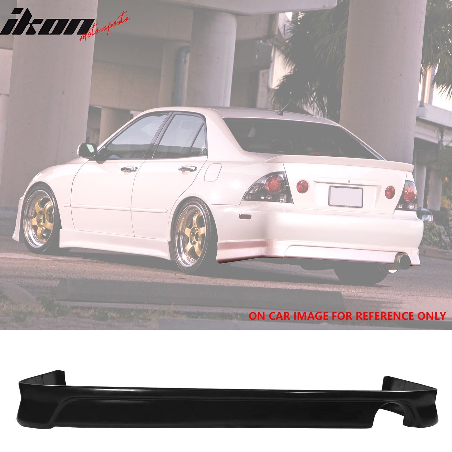 IKON MOTORSPORTS Rear Bumper Lip, Compatible with 2001-2005 Lexus IS300 ...