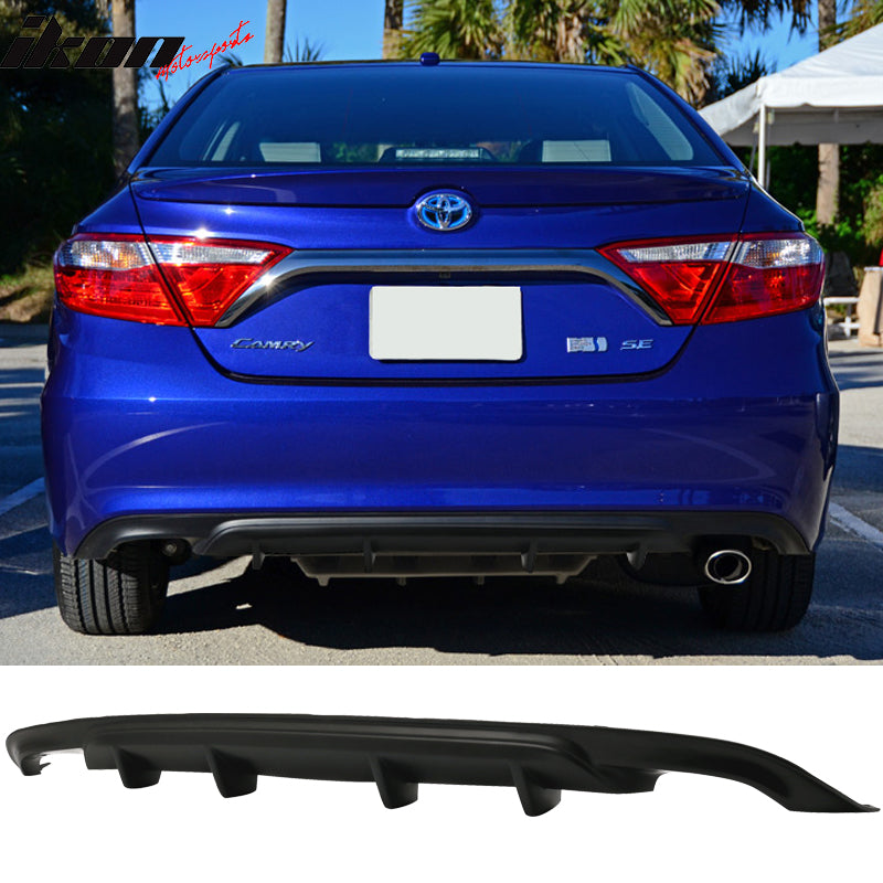 Rear Diffuser Compatible With 2015-2017 Toyota Camry, 4 Fin Style ...