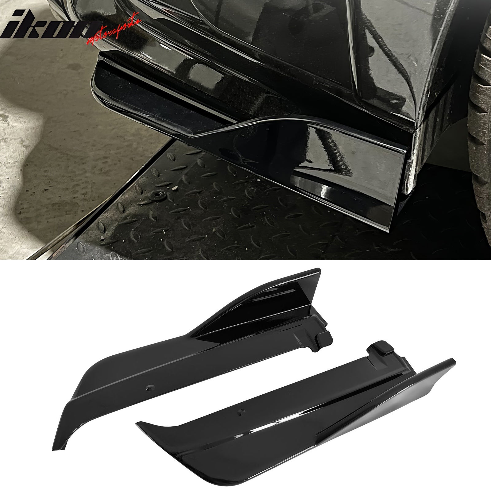 IKON MOTORSPORTS Rear Aprons, Compatible with 2022-2025 Subaru WRX ...