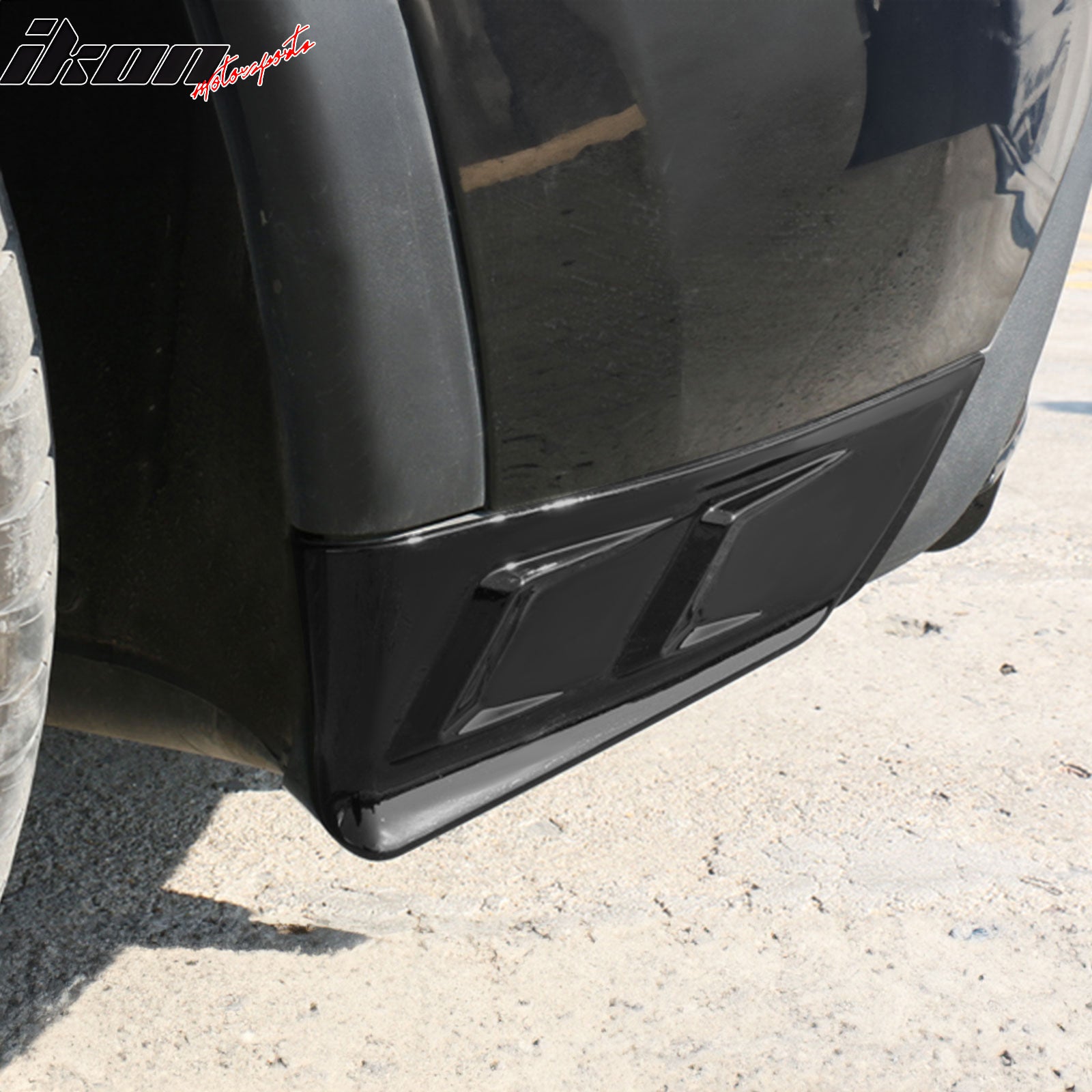 IKON MOTORSPORTS, Rear Aprons Compatible With 2020-2023 Tesla Model Y ...