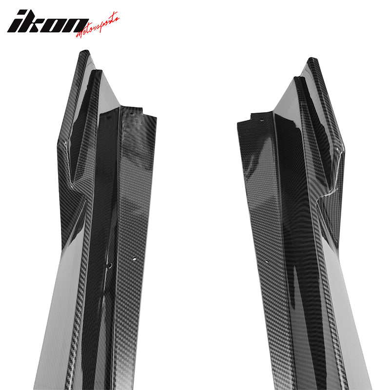 IKON MOTORSPORTS, 4PCS Side Skirts Compatible With 2014-2022 Infiniti ...