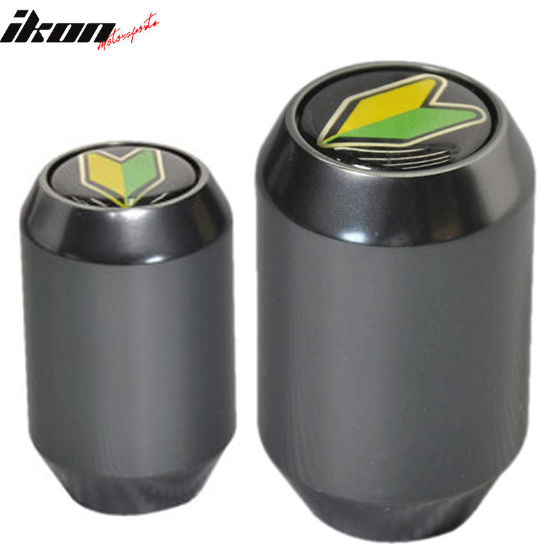 M10 X1.5 Threaded Screw-On Gunmetal Aluminum Manual Stick Shift Knob BD ...