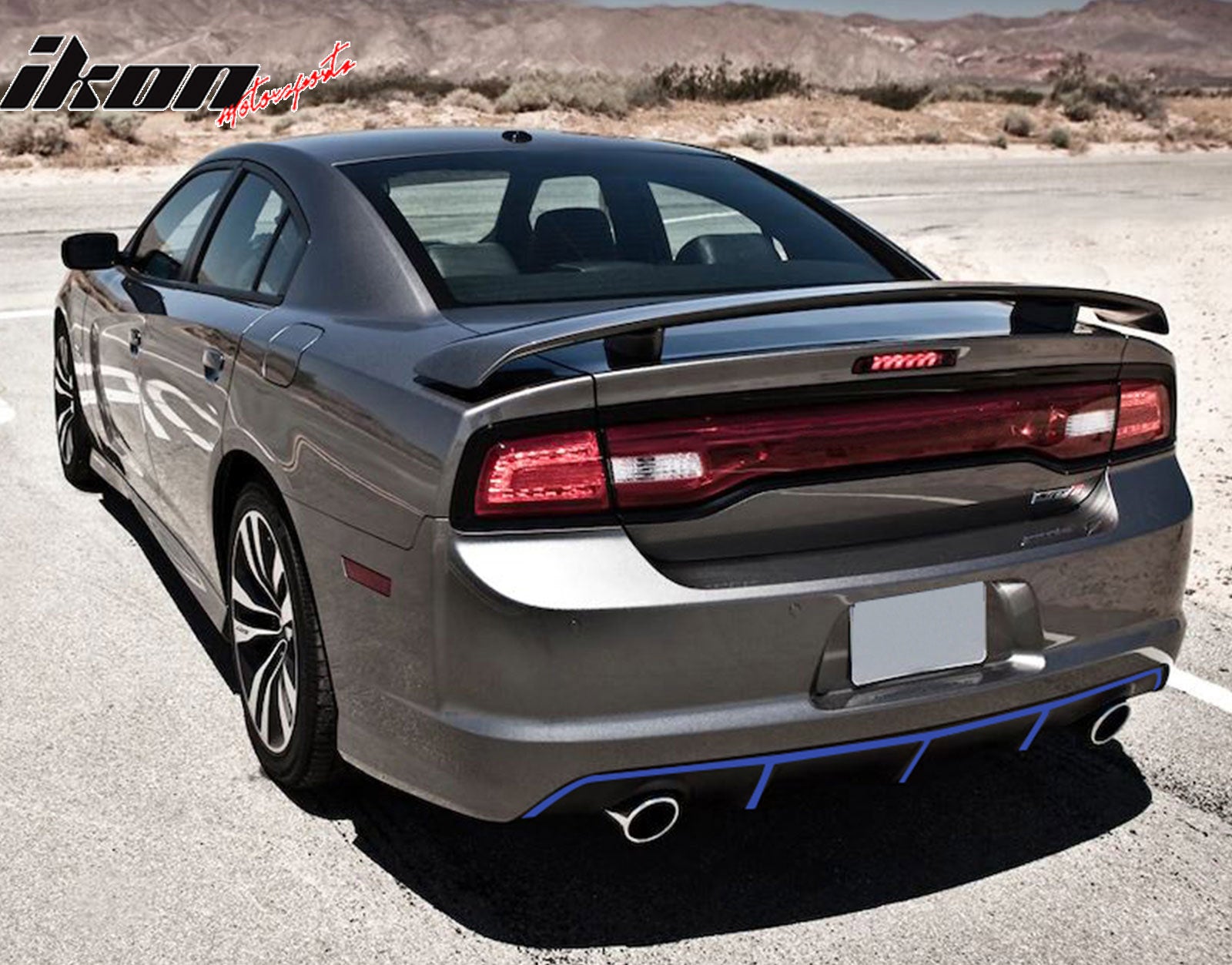 IKON MOTORSPRTS, Rear Bumper Lip Diffuser Compatible With 2012-2014 ...