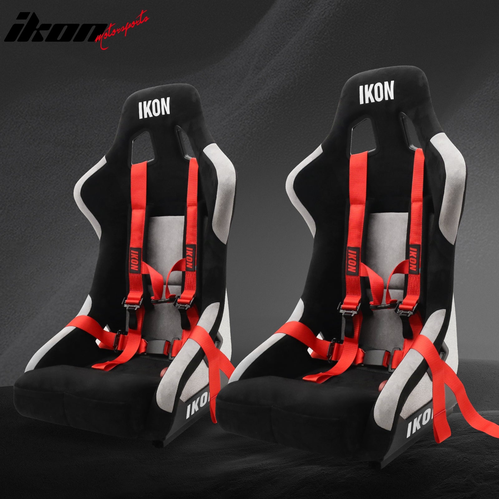 Red Racing Seat w/ Slider – 4-Point 2" Harness – Free Shipping ...
