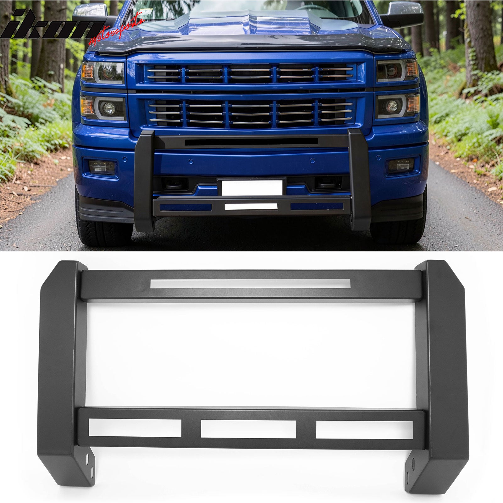 Fits 07-19 Chevrolet Silverado GMC Sierra 1500 Bull Bar Push Bumper ...