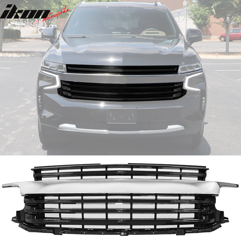 IKON MOTORSPORTS, Front Grille Compatible With 2021-2022 Chevy Tahoe ...