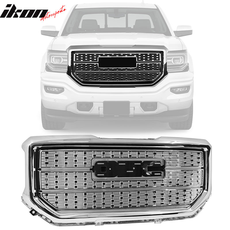 IKON MOTORSPORTS, Front Grille Compatible With 2016-2018 GMC Sierra ...
