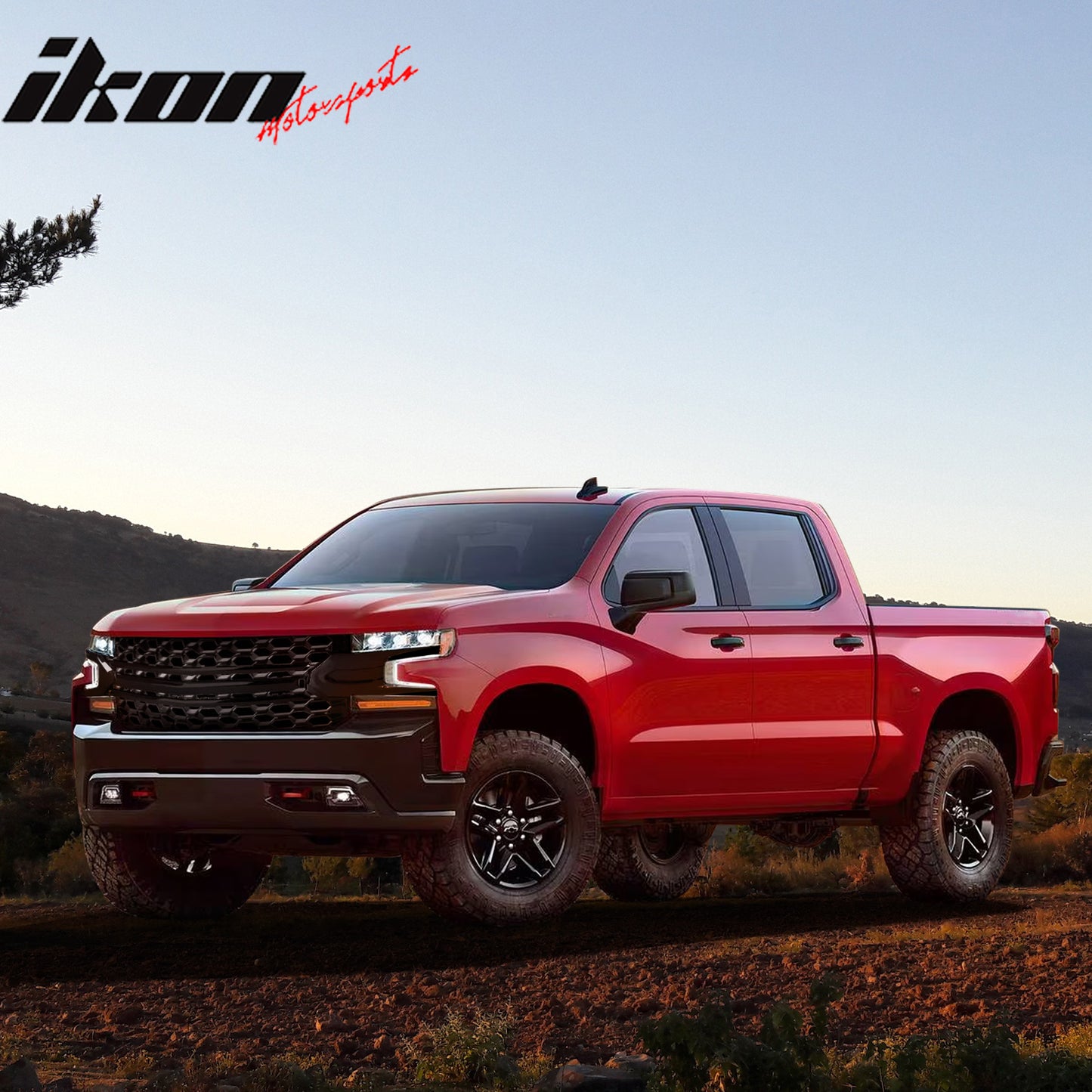 IKON MOTORSPORTS, Grille Compatible With 2019-2021 Chevrolet Silverado ...