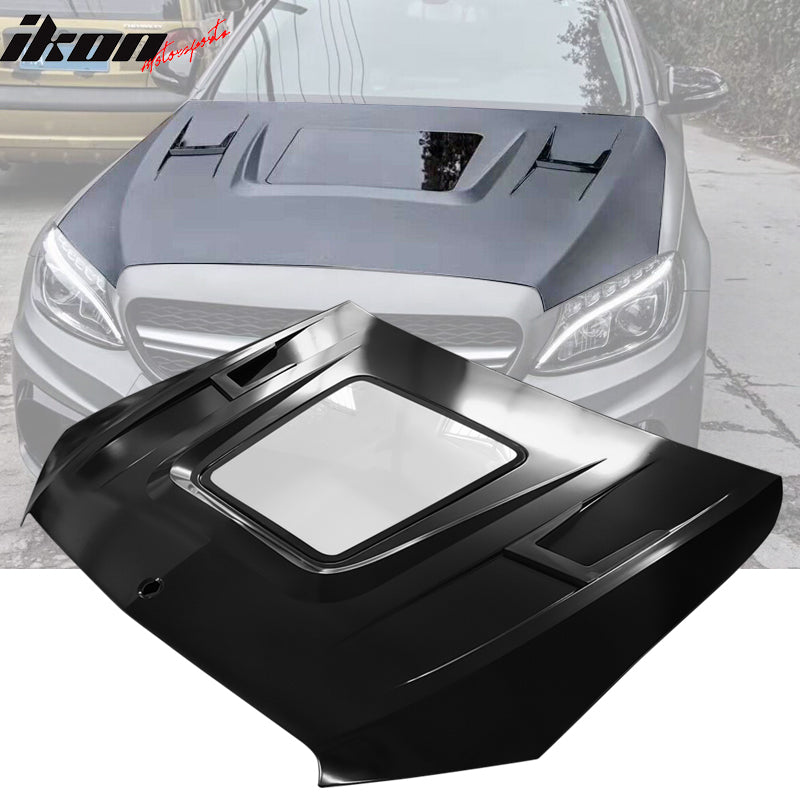 IKON MOTORSPORTS, Front Hood Compatible With 2015-2020 Mercedes-Benz ...
