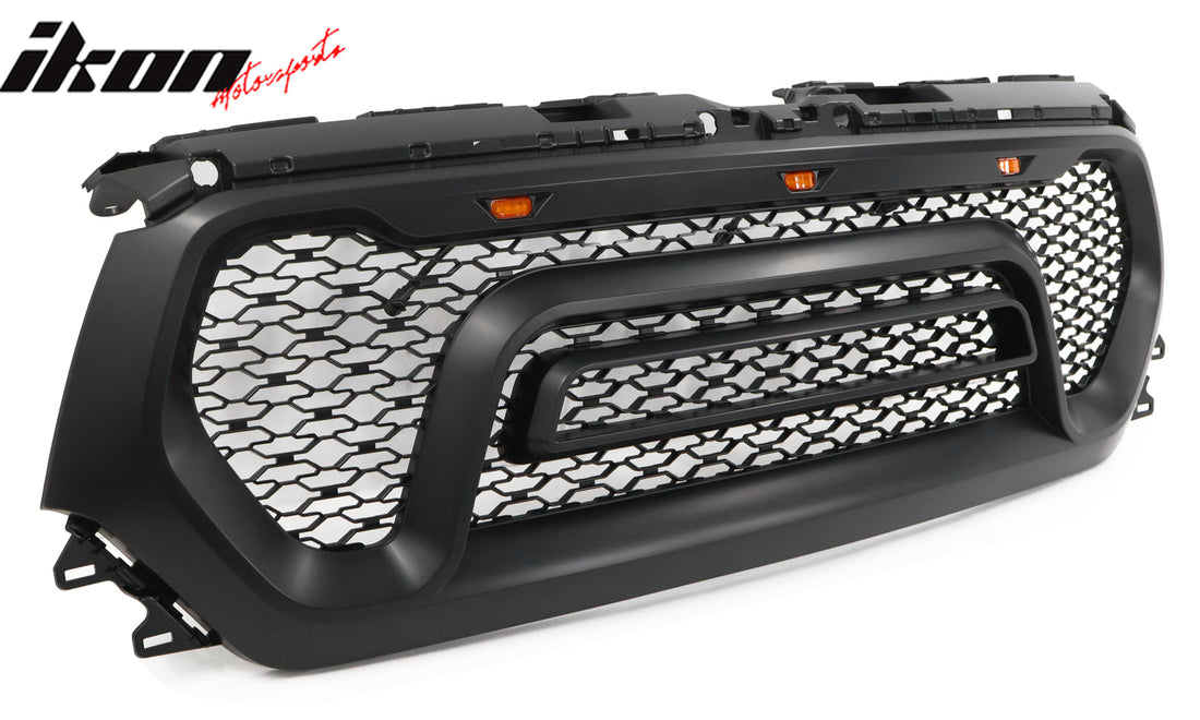 IKON MOTORSPORTS, Upper Grille Compatible With 2019-2023 Ram 1500, ABS ...