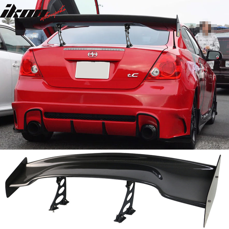 Trunk Spoiler Compatible With Universal Vehicles, JDM Style Carbon ...