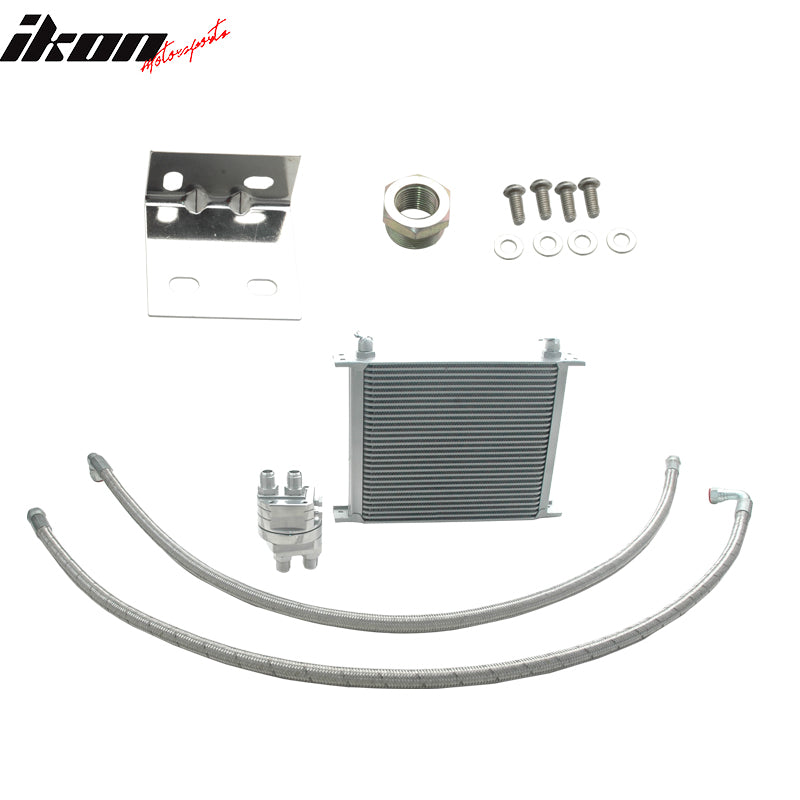 Universal Fitment Engine Transmission 30-Row Oil Cooler Relocation Kit ...