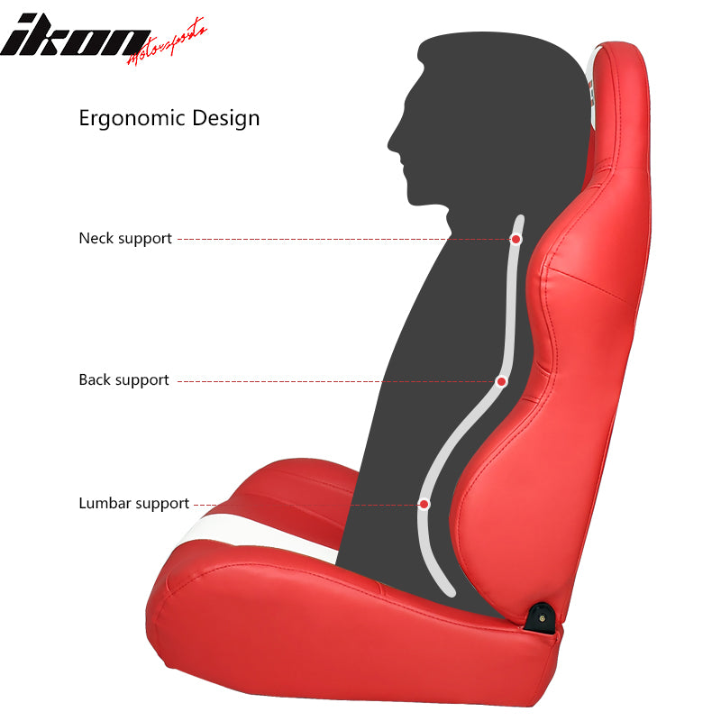 Sport Bucket Seat for Track & Street – Adjustable Sliding Rails – Ikon ...