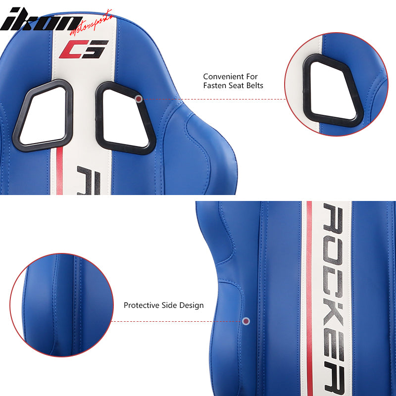 Sport Bucket Seat for Track & Street – Adjustable Sliding Rails – Ikon ...