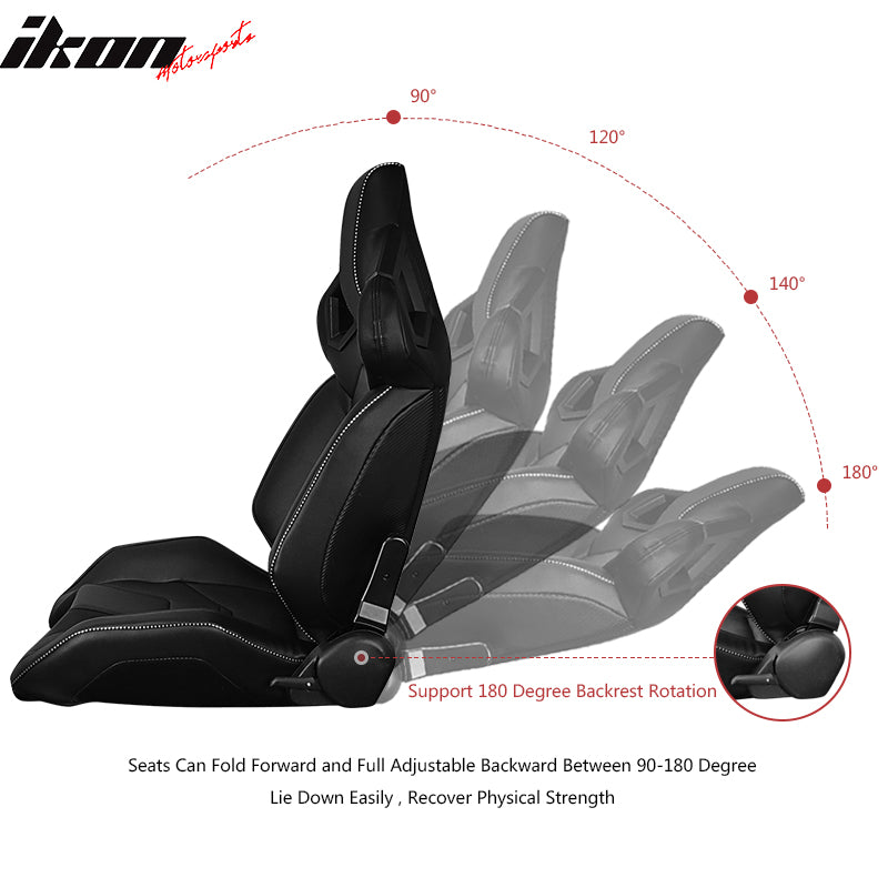 IKON MOTORSPORTS, Universal Racing Seats Single Driver Side or ...