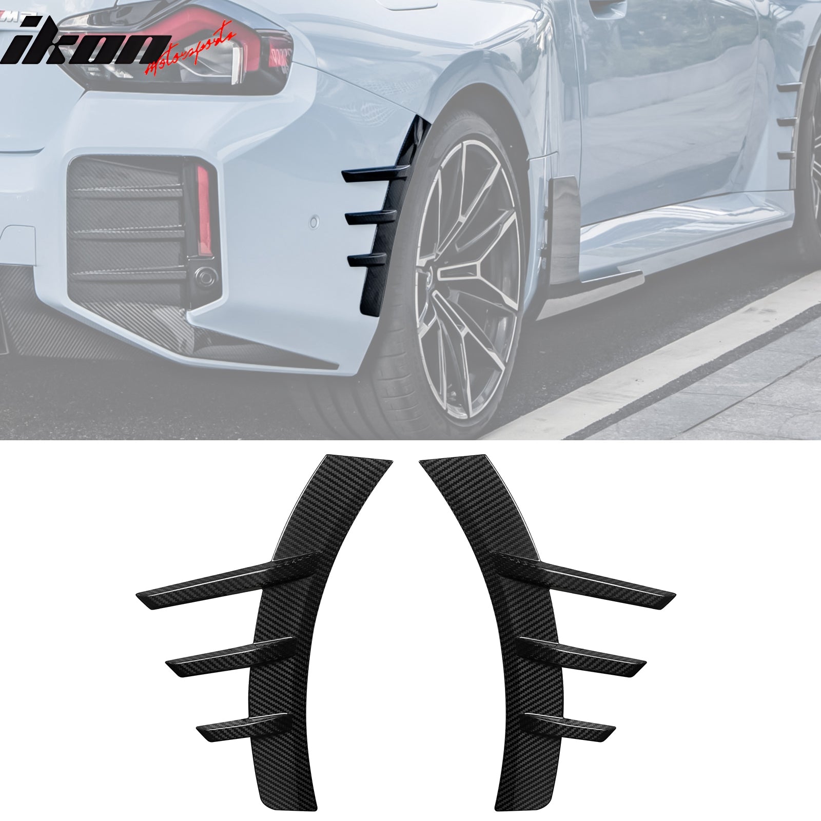 IKON MOTORSPRTS, Rear Side Fender Spats Compatible With 2023-2024 BMW ...