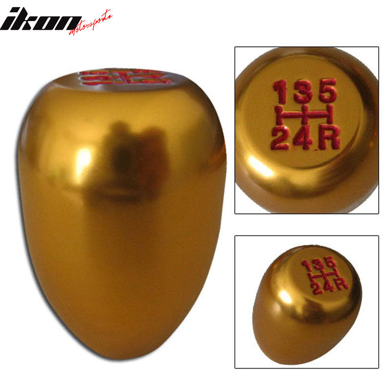 Gold Aluminum M8X1.25MM MT Manual Gear Shift Shifter Knob 5 Five Speed ...